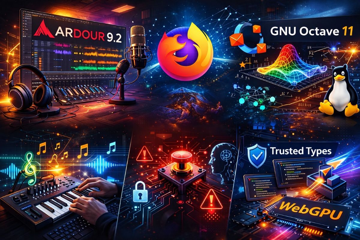 Ardour 9.2, Firefox 148 e GNU Octave 11 cambiano musica, web e calcolo