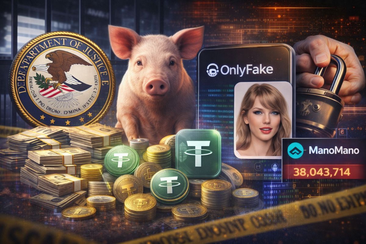 DoJ sequestra 56 milioni in Tether: pig butchering e leak ManoMano