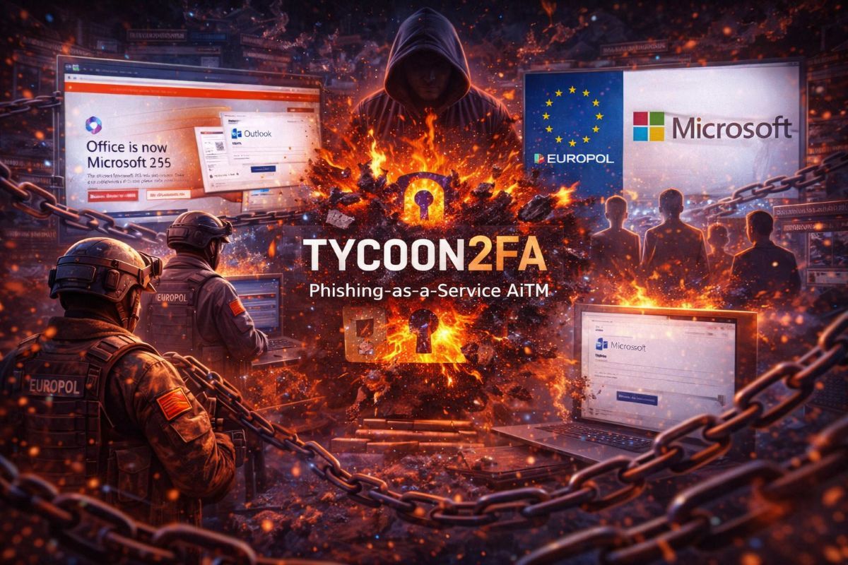Microsoft ed Europol smantellano il phishing Tycoon2FA