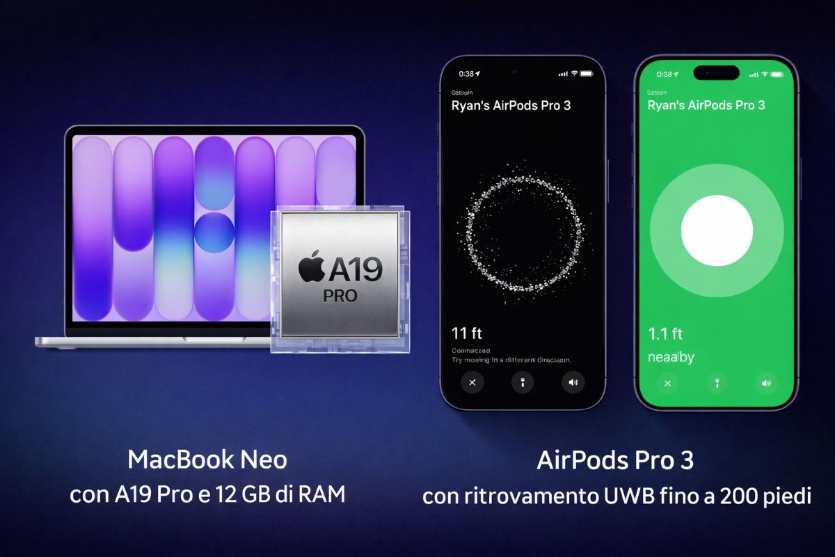 Già in arrivo il nuovo "MacBook Neo" con A19 Pro e gli AirPods Pro 3 a ...