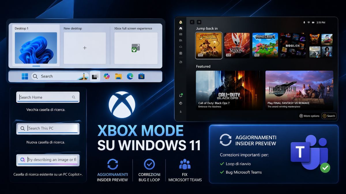 Microsoft a tutto campo: Windows 11 accoglie la "Xbox Mode" e valanga ...